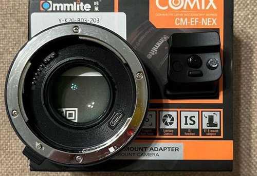 Адаптер Commlite AEF-MFT 0.71X Canon EF Micro 4/3