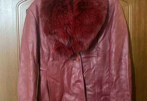 Куртка кожаная женская 48 50