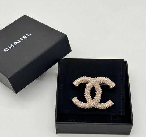 Chanel Золотая Брошь Жемчуг