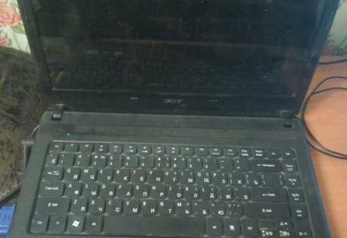 Ноутбук 14" Acer Aspire 4738ZG, 250 ГБ, Pentium P6100, RAM 3 ГБ, ATI Mobility Radeon HD 5470 0.5 ГБ