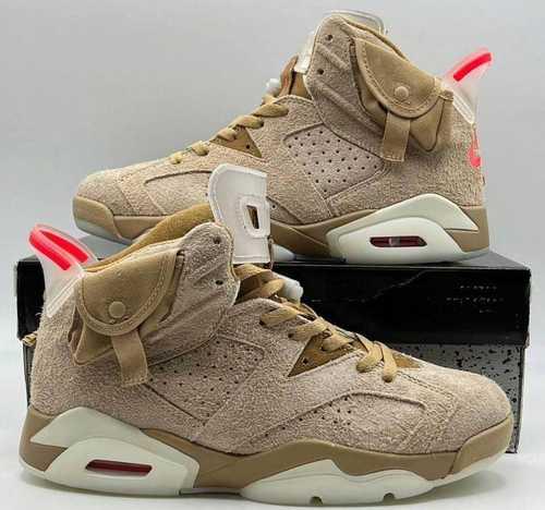 Кроссовки Nike Air Jordan 6 Retro x Travis Scott (Арт.14364)