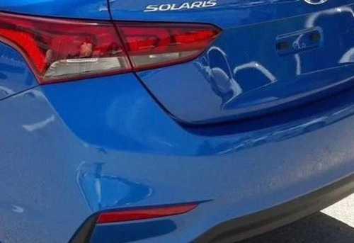 Бампер задний синий Hyundai Solaris 2 2017-2020