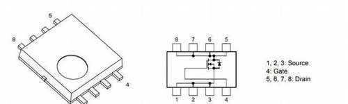 Микросхема tpca8056-H N-Channel mosfet 30V 48A