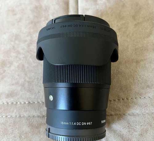 Sigma 16mm f/1.4 DC DN Contemporary Sony E