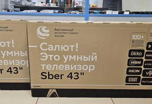 Новый Телевизор Sber SDX-43F2120B 43" (109 см) FHD