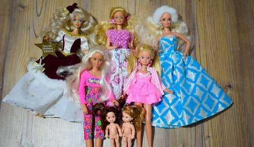 Barbie, Sindy, Skipper, Kelly винтаж