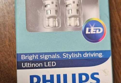 Светодиодные лампы philips led-t10 w5w