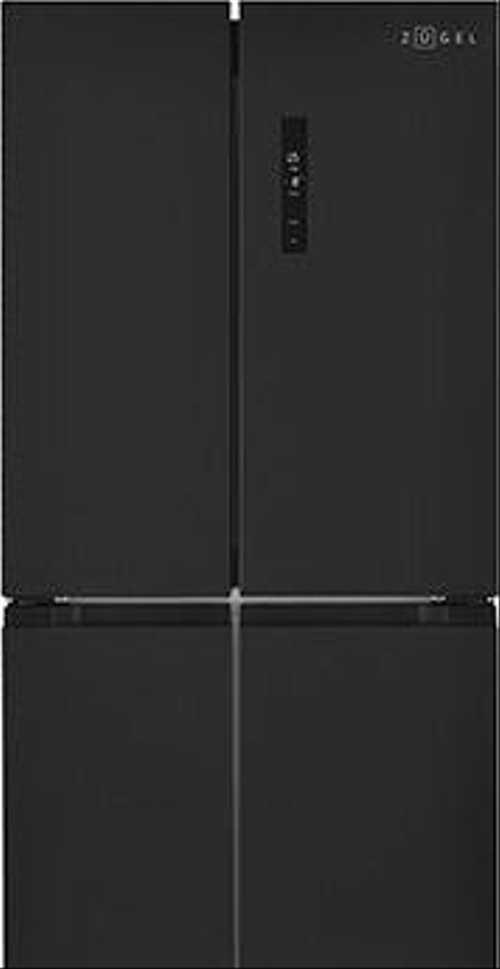 Многокамерный холодильник zugel zrcd430B, черный