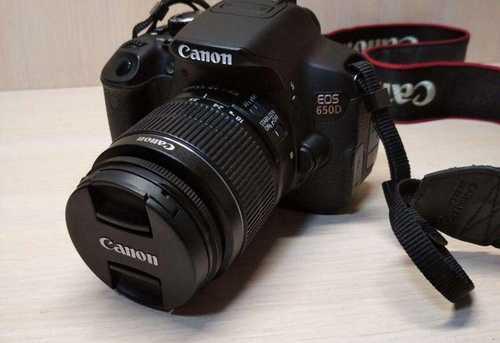 Зеркальный фотоаппарат canon 650d kit