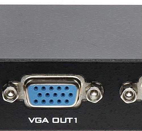 Разветвитель разъемов VGA 1x2 порта, черный