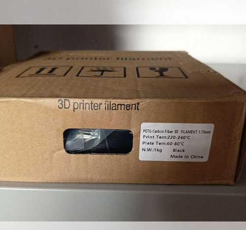 Petg пластик для 3D принтера карбон