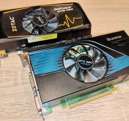 Видеокарты Nvidia 450/460 1GB