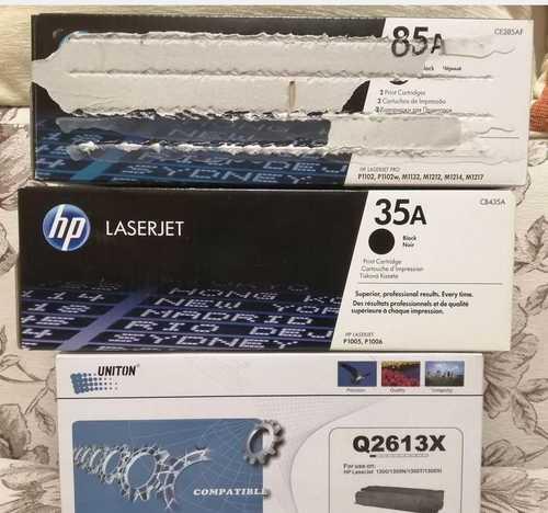 Картриджи для лазерных принтеров: HP LaserJet