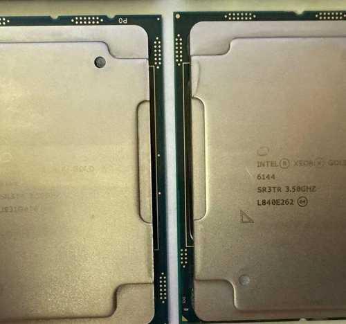 Процессоры Intel Xeon Gold 6144 8 core 3.5-4.2 GHz