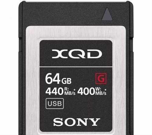 Карта памяти Sony XQD 64GB 440R/400W (QD-G64F/J)