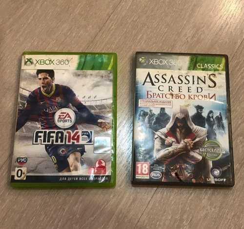 FIFA 14 и Assasin's Creed на xbox 360