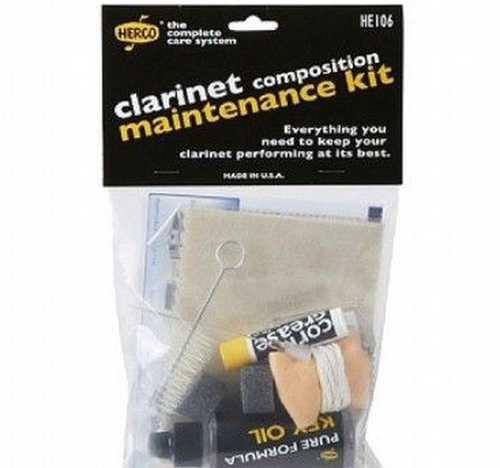 Dunlop не106 Clarinet-Maint Kit сервисный набор аксессуаров для ухода за композитным кларнетом