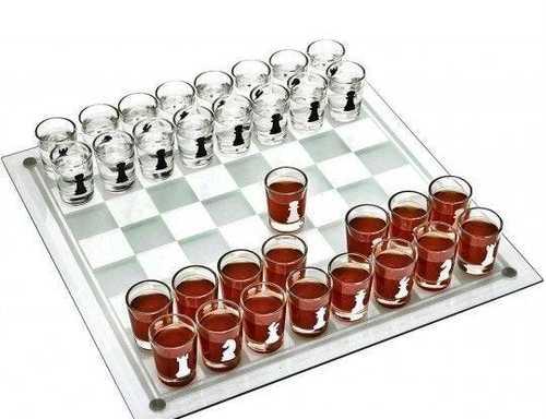 Рюмочный набор шахматы