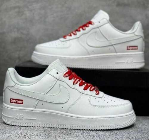 Кроссовки Nike Air Force 1 Supreme White