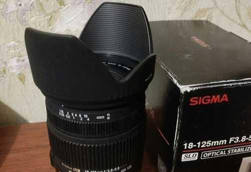 Объектив Sigma 18-125mm для Canon