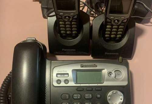Телефон panasonic dect с двумя трубками