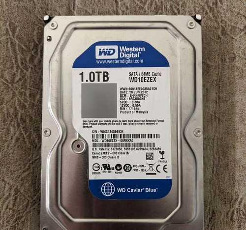 Жёсткий диск 1 Tb WD caviar blue