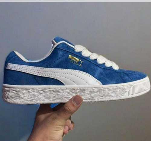 Puma suede XL синие (Оригинал)