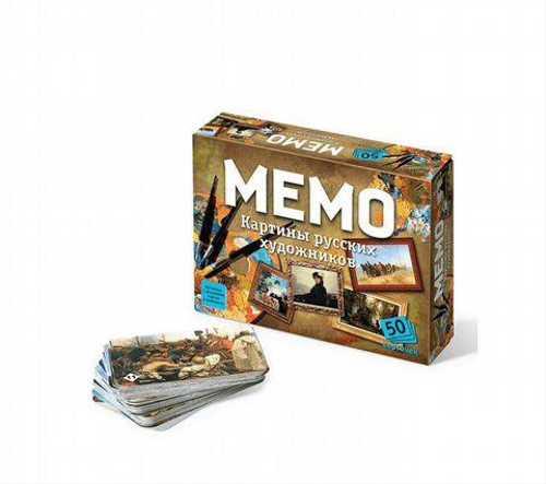 Карточная настольная игра Мемо Картины русских