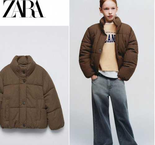 Куртка-пуховик на девочку Zara оригинал