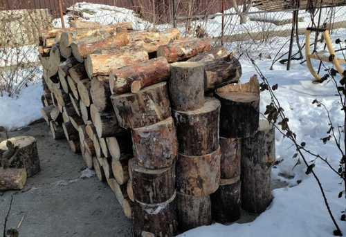 Дрова колотые сухие