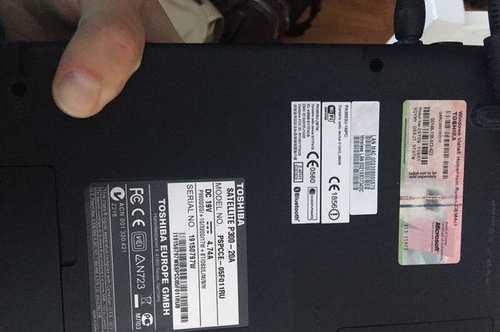 Ноутбук toshiba satellite p300-20a