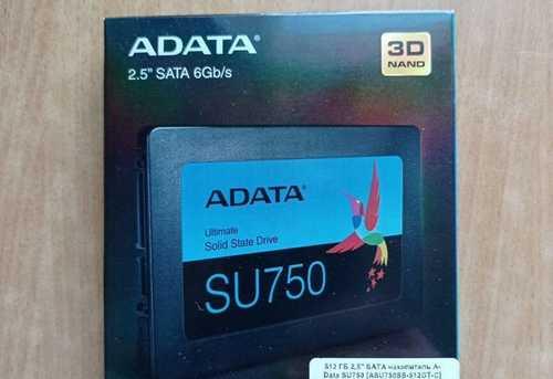 Новый SSD 512 Гб adata интерфейс SATA