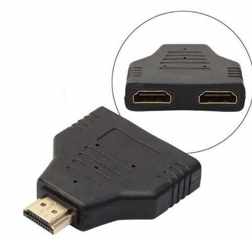 Разветвитель (сплиттер) hdmi (M) - 2 hdmi (F), (H6