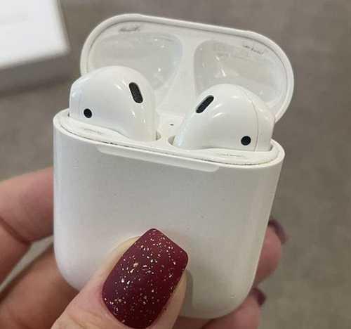 Наушники apple airpods (кейс + 2 наушника)