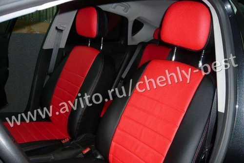 Авточехлы "Экокожа"Hyundai Solaris sd