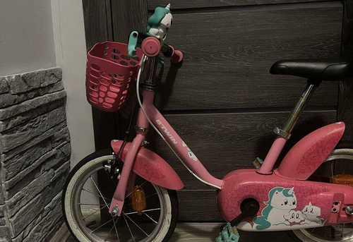 Велосипед детский двух/четырёхколесный (диаметр14)