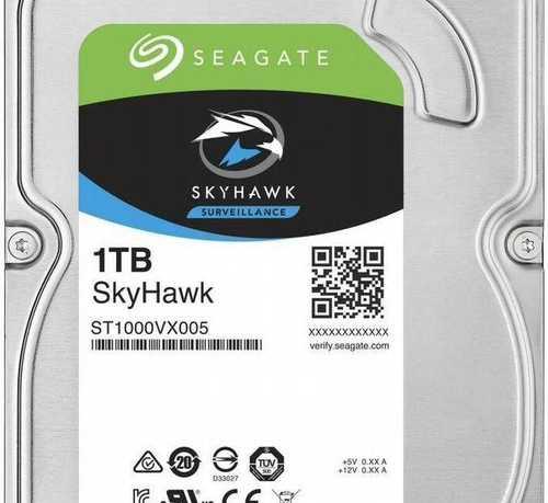 ST1000VX005 жесткий диск HDD 1тб, Seagate SkyHawk
