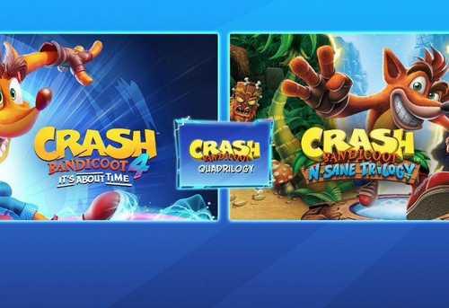 Crash Bandicoot: Quadrilogy Bundle на PS4 и PS5