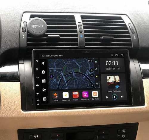 Магнитола BMW X5 E53 8/128 Android 12