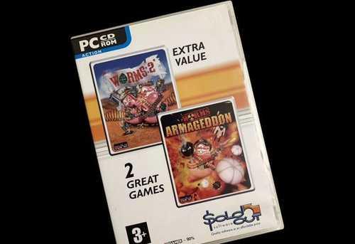 Worms 2 + Armageddon зарубежная лицензия DVD-box