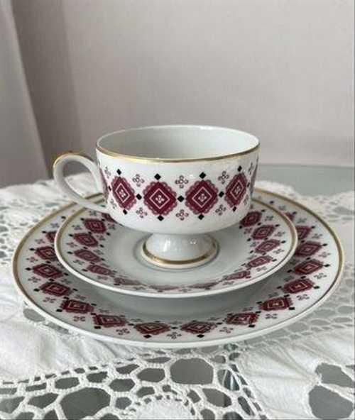 Чашка, чайное трио Wallendorf фарфор