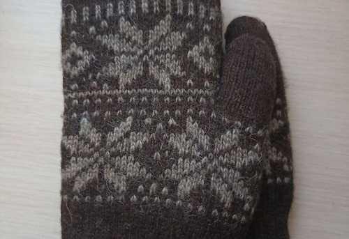 Варежки детские из шерсти яка