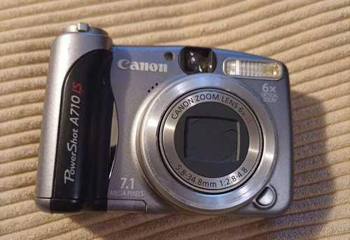 Компактный фотоаппарат CanonA710