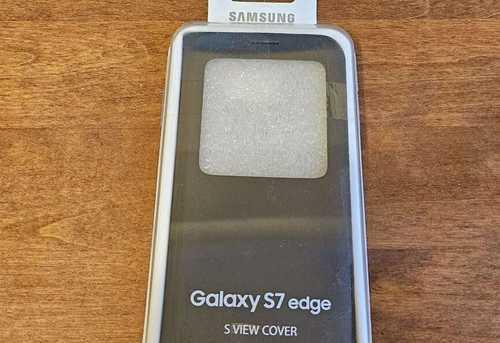 Galaxy S7 edge S view cover чехол