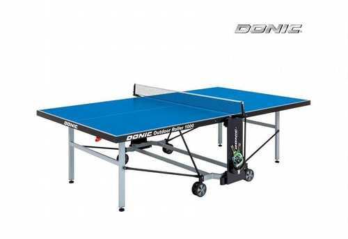Теннисный стол donic outdoor roller 1000 blue