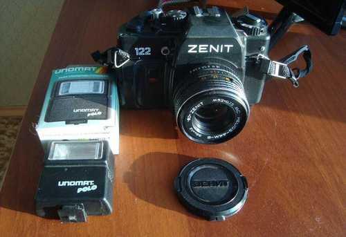 Фотоаппарат Зенит 122 полуавтомат + вспышка