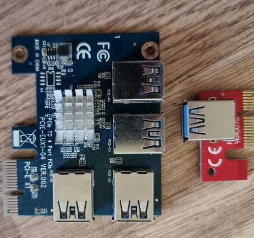 PCIe-адаптер с четырьмя портами