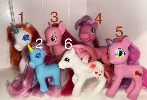 Игрушки пакетом пони единороги пегасы MLP