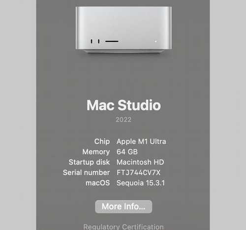 Mac studio m1 ultra