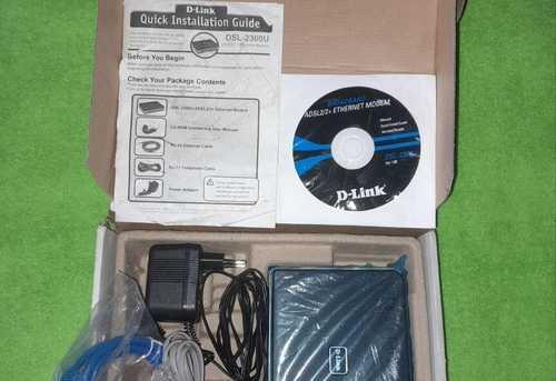 Adsl модем D-Link dsl-2300u новый